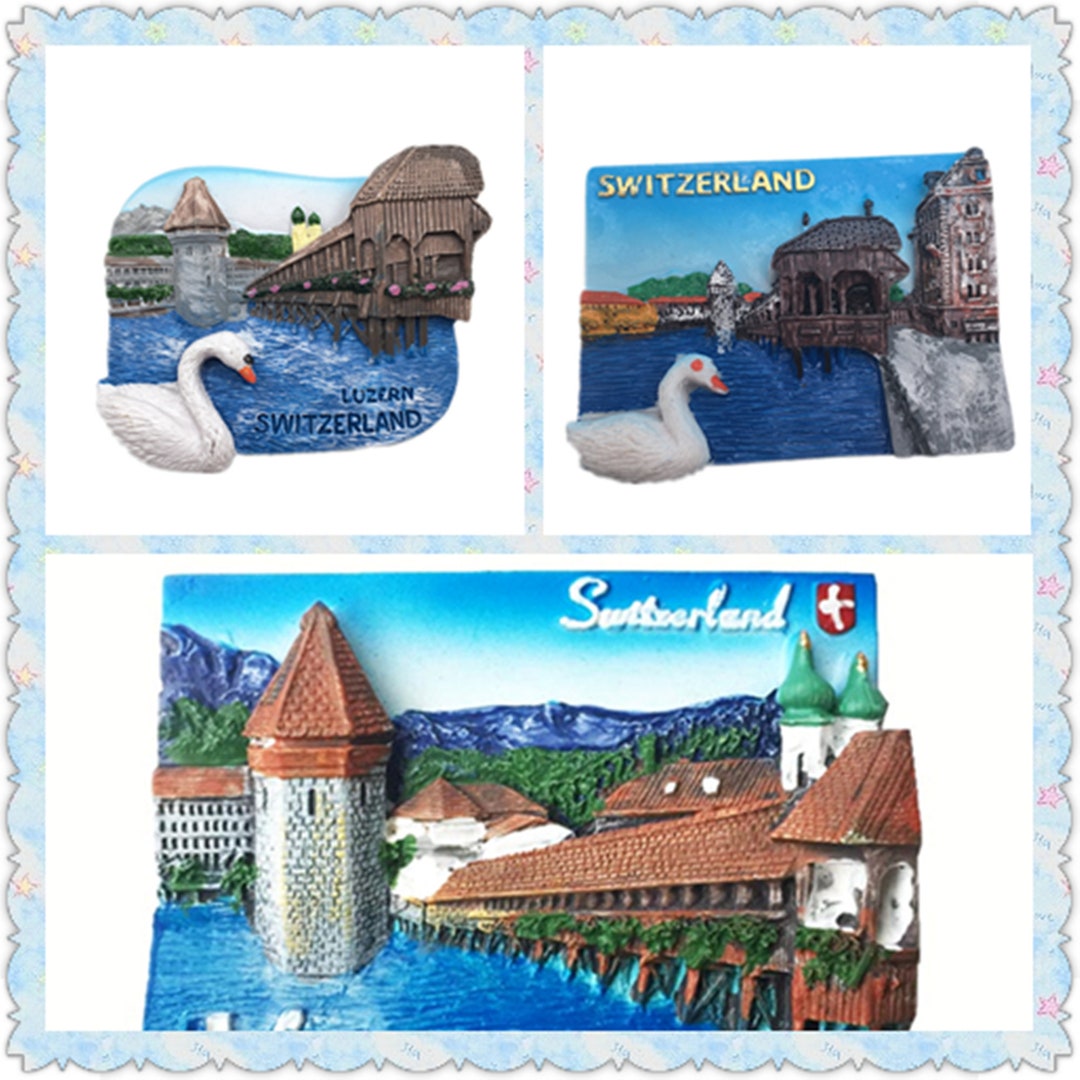 Swan Lucerne Lake Switzerland Fridge Magnet Travel Souvenir Gift ...