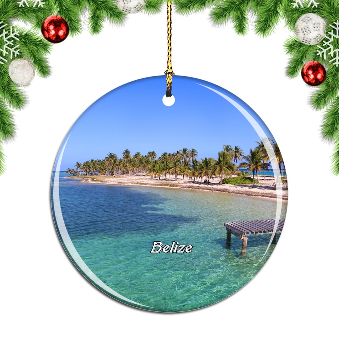 Belize Christmas Ornament Souvenir Gift Porcelain - Etsy