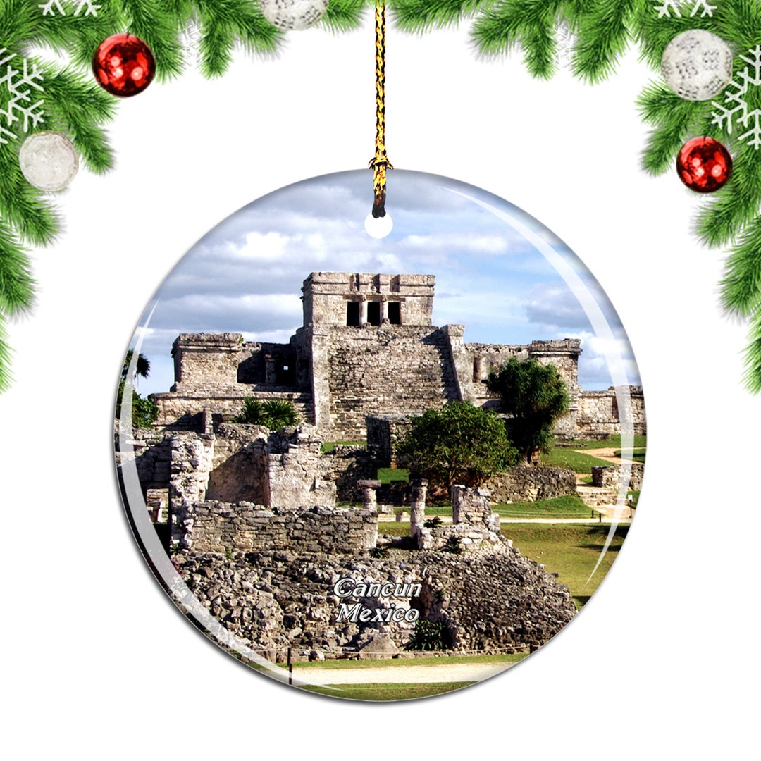 Tulum Mayan Ruins Cancun Mexico Christmas Ornament Souvenir Gift ...