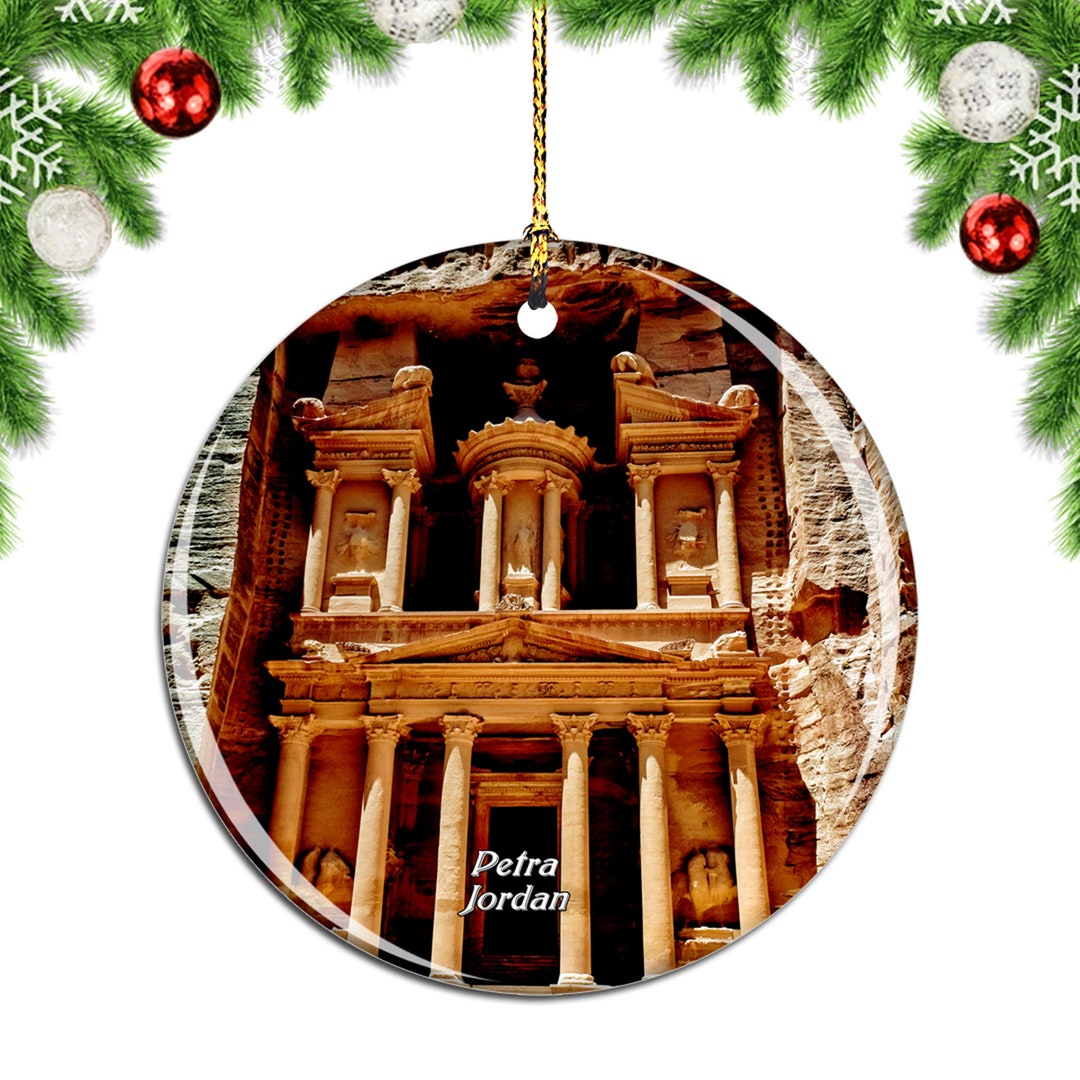 Al Khazneh Petra Jordan Christmas Ornament Souvenir Gift Porcelain - Etsy
