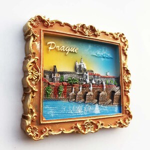 Prague Charles Bridge Czech Fridge Magnet Travel Souvenir Gift ...