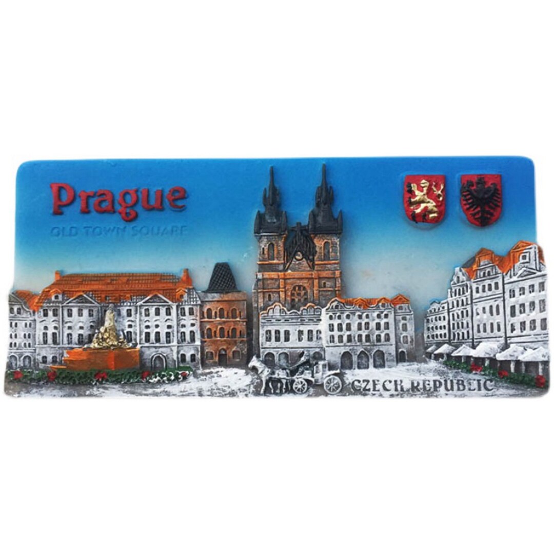 Prague Square Czech Fridge Magnet Travel Souvenir Gift - Etsy