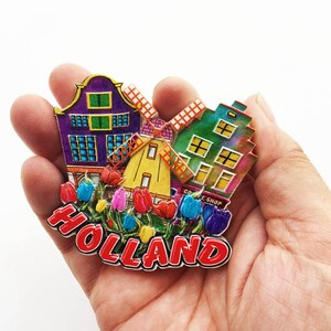 Amsterdam Tulip Netherlands Fridge Magnet Travel Souvenir Gift ...