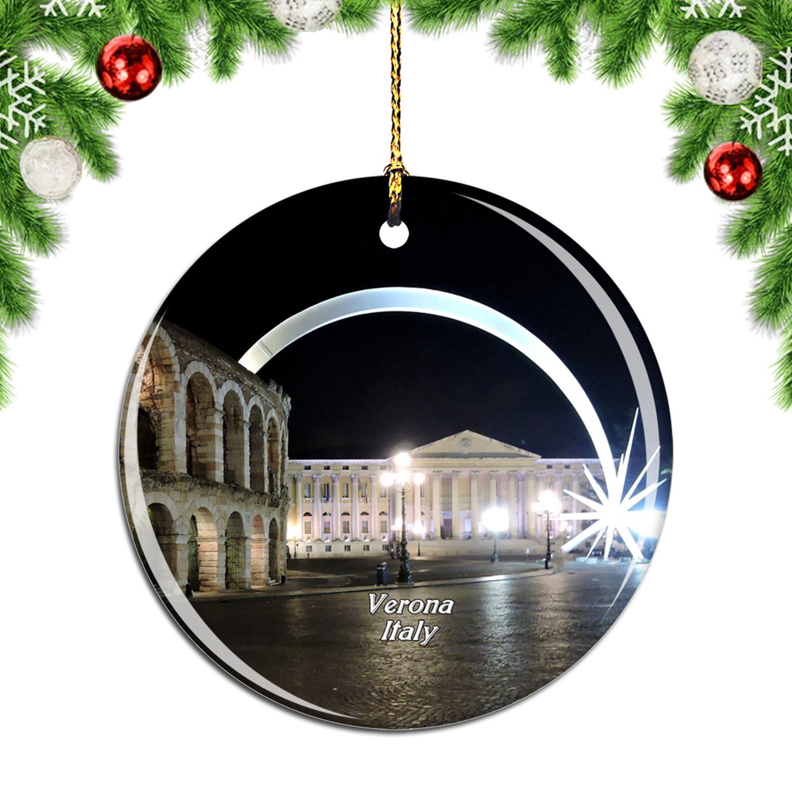 Verona Arena Italy Christmas Ornament Souvenir Gift Porcelain - Etsy