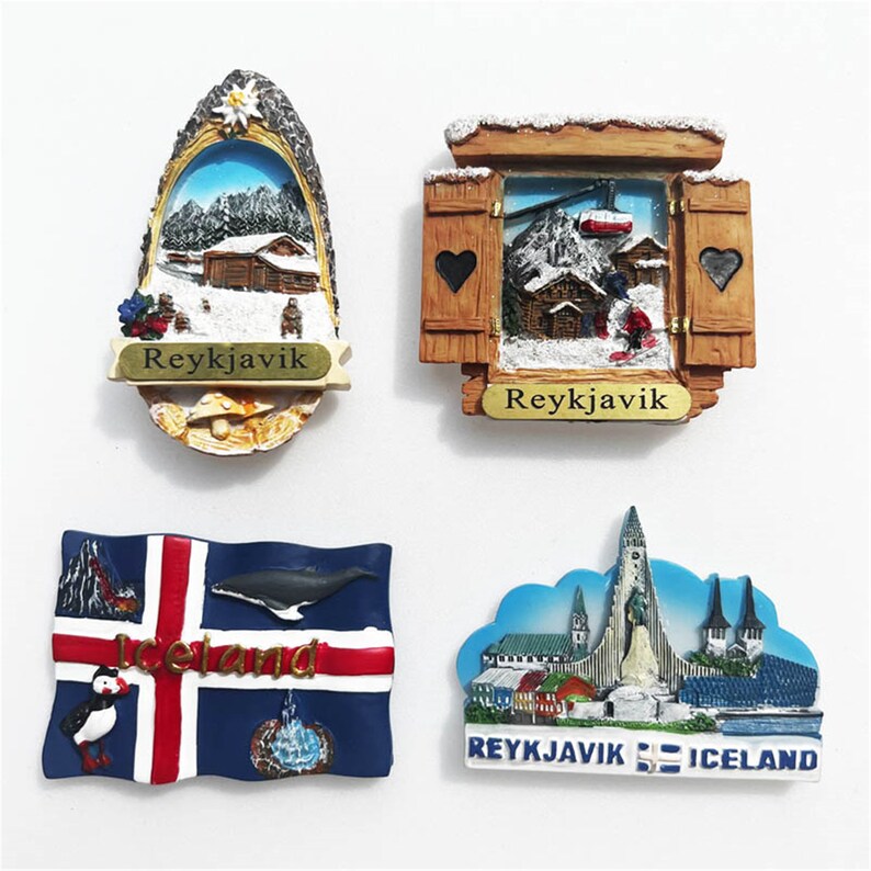 Reykjavik Flag Iceland Fridge Magnet Travel Souvenir Gift - Etsy