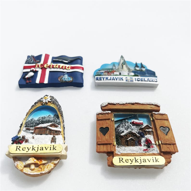 Reykjavik Flag Iceland Fridge Magnet Travel Souvenir Gift - Etsy