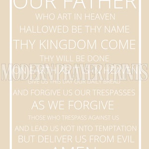Our Father Prayer and Hail Mary Prayer.set of 2.instant Download.wall ...