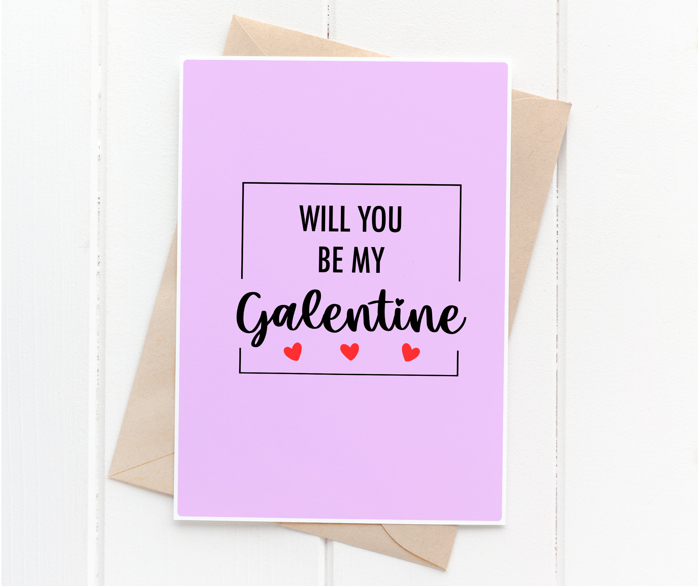 Will You Be My Galentine // Best Friend Valentine Card for Her ...