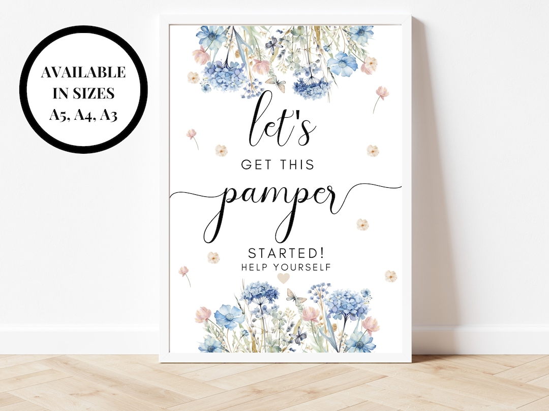 Lets Get the Pamper Started Sign/ Personalised Kiss the Miss Goodbye ...