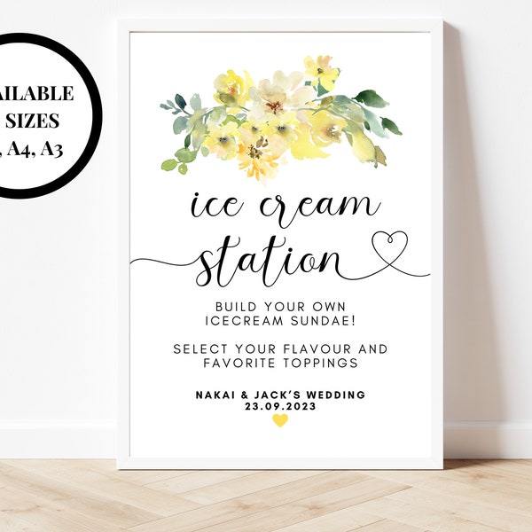 Ice Cream Flavor Sign - Etsy