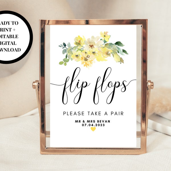 Flip Flop Sign - Etsy