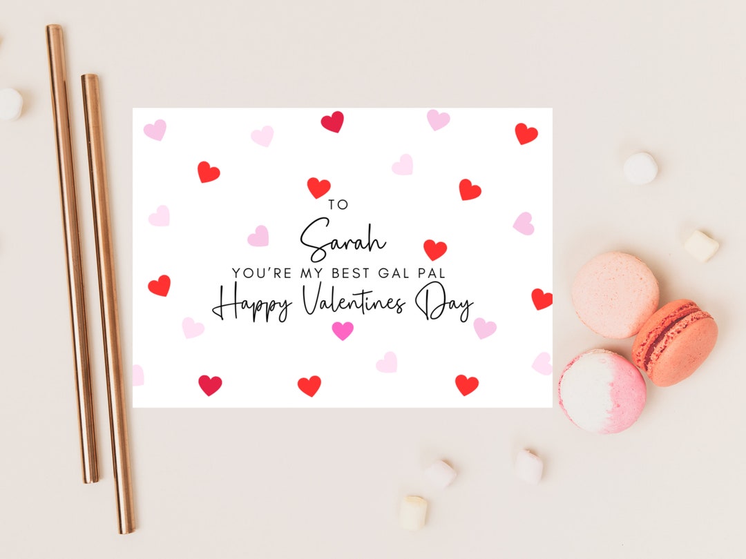 Personalised Youre My Best Gal Pal Galentines Day Card/ Best Friend ...