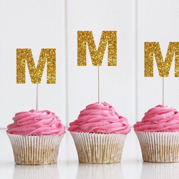 Letter Cupcake - Etsy