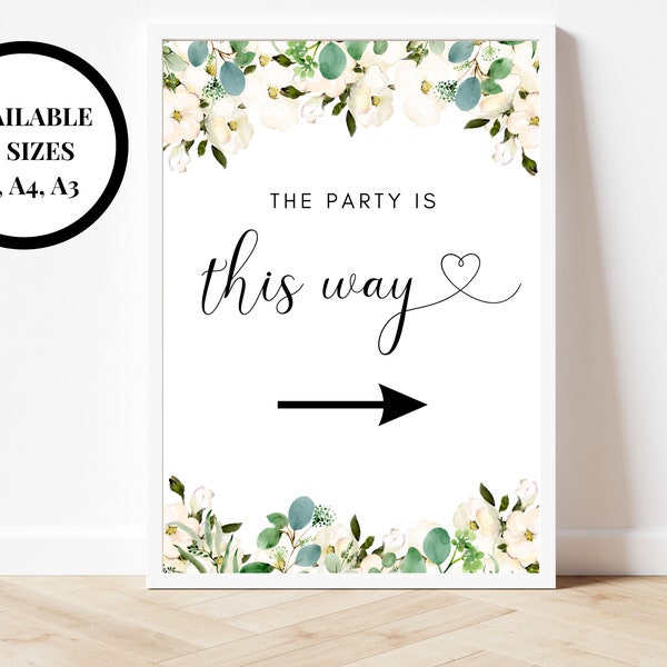This Way Sign - Etsy