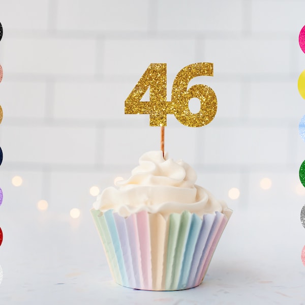 46th Wedding Anniversary Cake Topper - Etsy