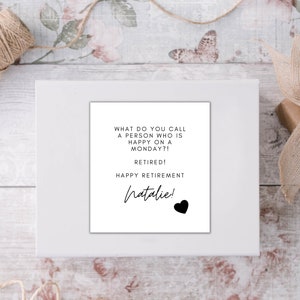 Personalised Happy Retirement Sticker/ What Do You Call a - Etsy