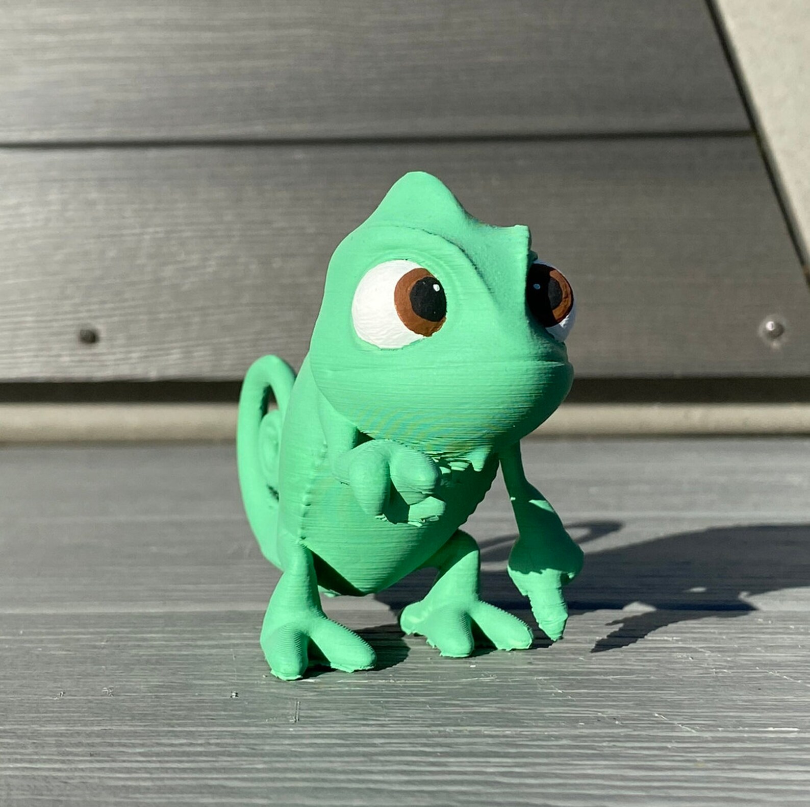 3D Rapunzel Pascal Figure | Etsy