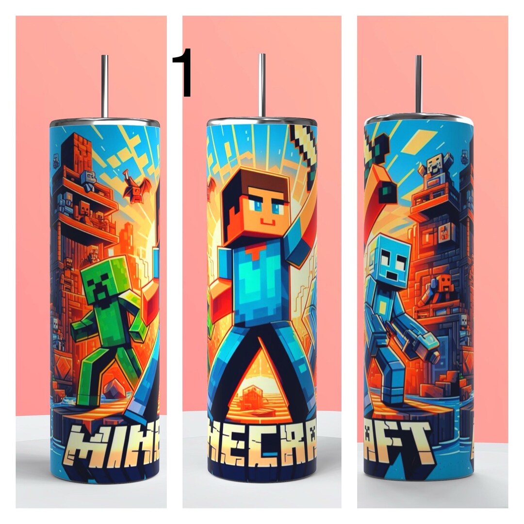 Minecraft Tumblers - Etsy
