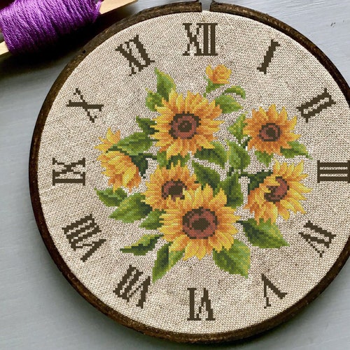 Eeveelution Cross Stitch Clock Pattern - Etsy