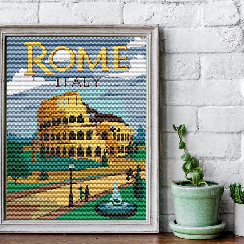 Italy Cross Stitch - Etsy