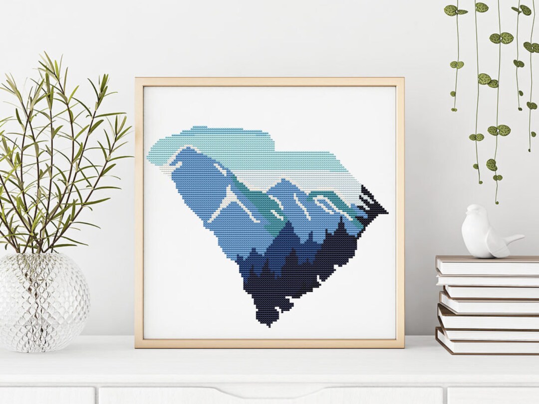 South Carolina,south Carolina State,cross Stitch Pattern,south Carolina ...