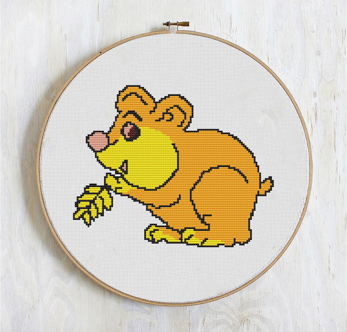 Lovely Hamster PDF Cross Stitch Pattern Needlecraft Instant - Etsy UK