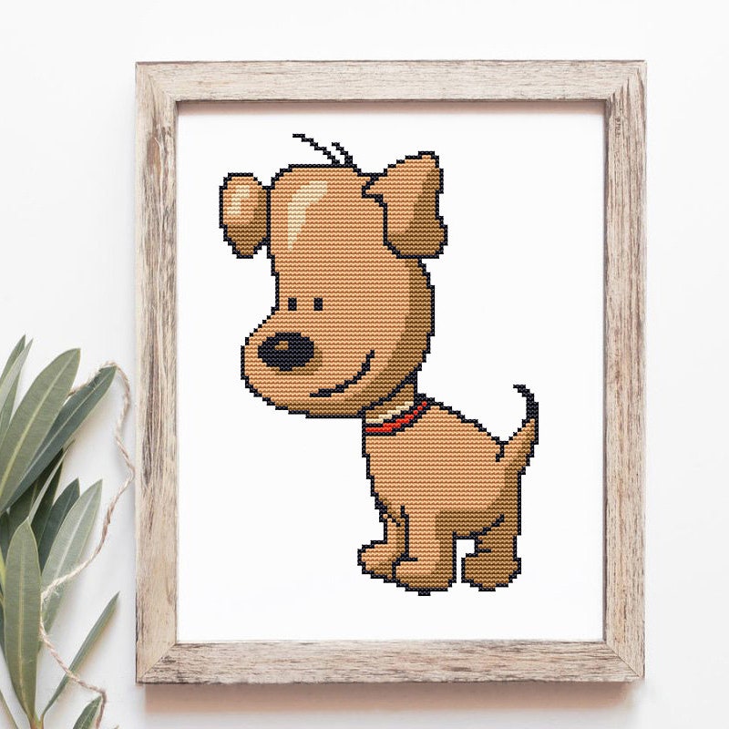 Dog Cross Stitch - Etsy