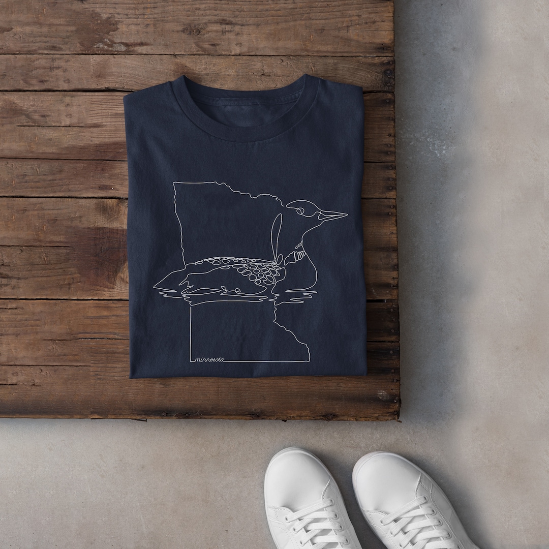 Minnesota Loon Tee | MN State T-shirt | Minimalist Loons Shirt | Unisex ...