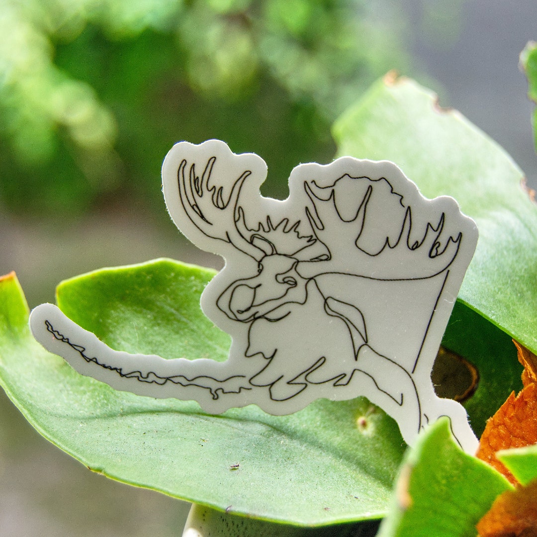 Alaska Moose Sticker | Alaska State Sticker | Moose Sticker | Single ...