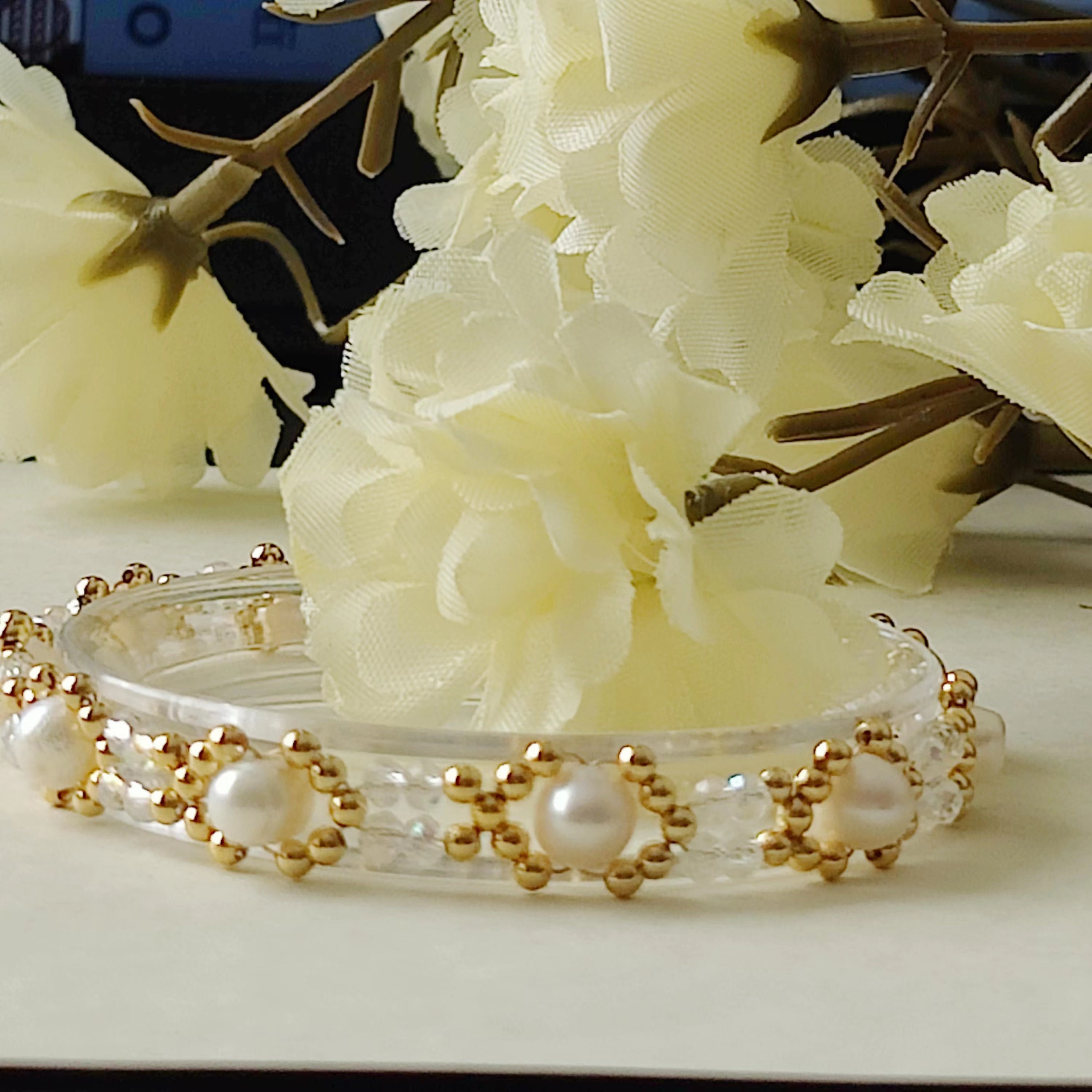 Handmade Pearl Bracelet Pearl Beaded Bracelet Minimalist - Etsy