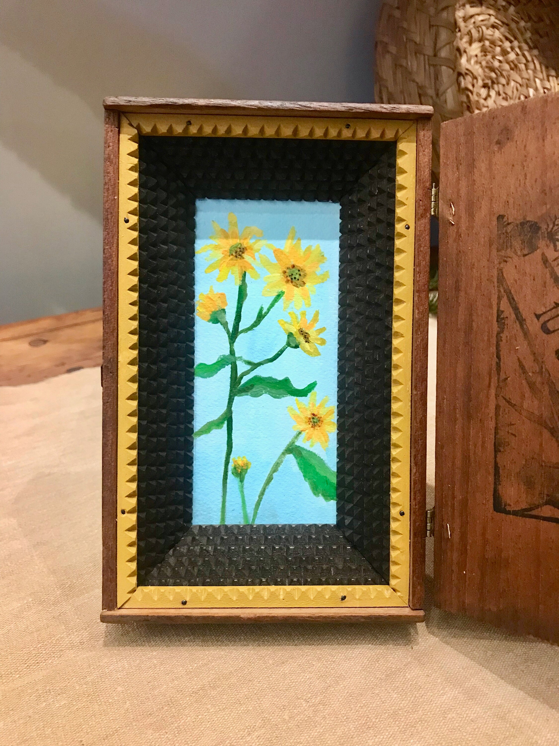Tramp Art With Sunflowers - Etsy