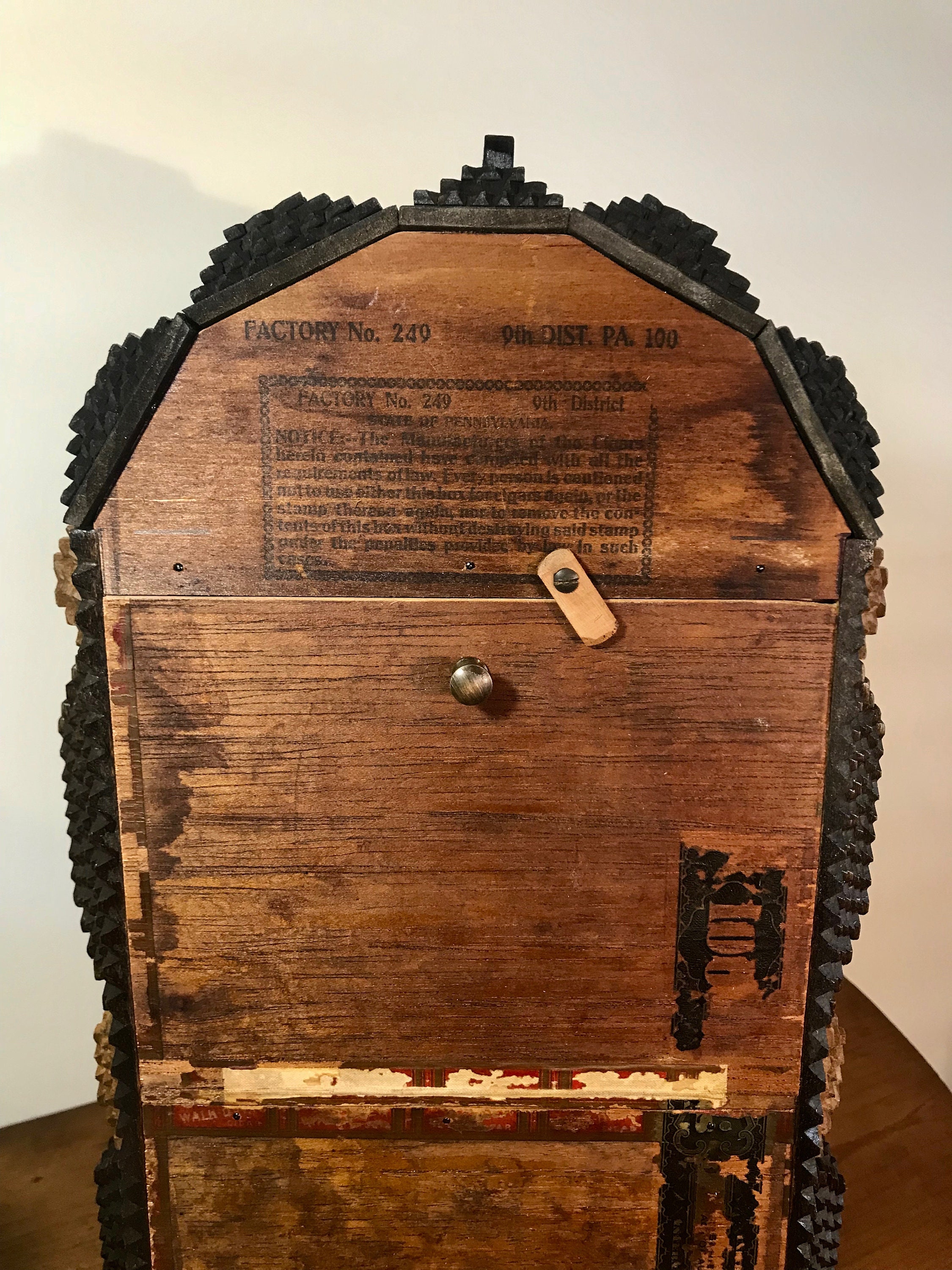 TRAMP ART CLOCK - Etsy