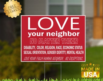 Love Your Neighbor - Etsy