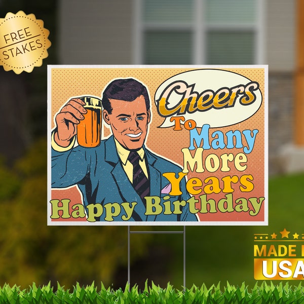 Cheers to Many More Years - Etsy