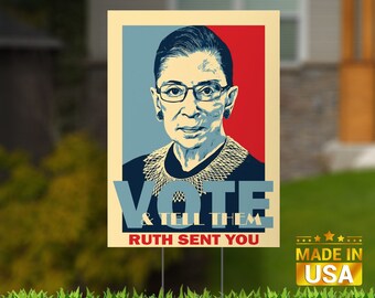 Ruth Bader Yard Sign - Etsy