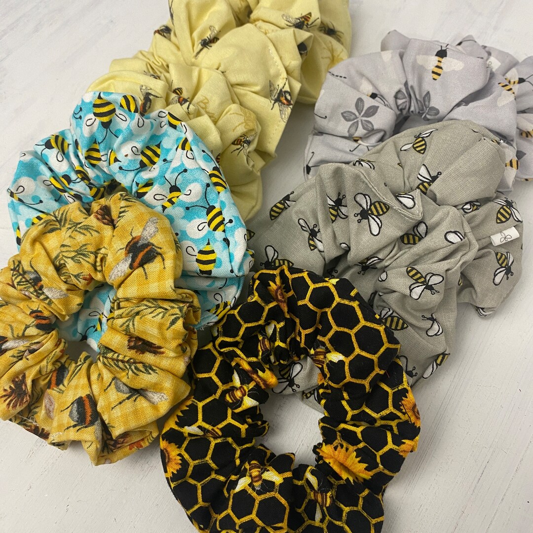 Bee Scrunchies, Choose Your Own Pack of Scrunchies, Scrunchie Set ...