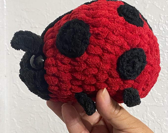 Lady Bug Plush, Crochet Ladybug Plushie, - Etsy