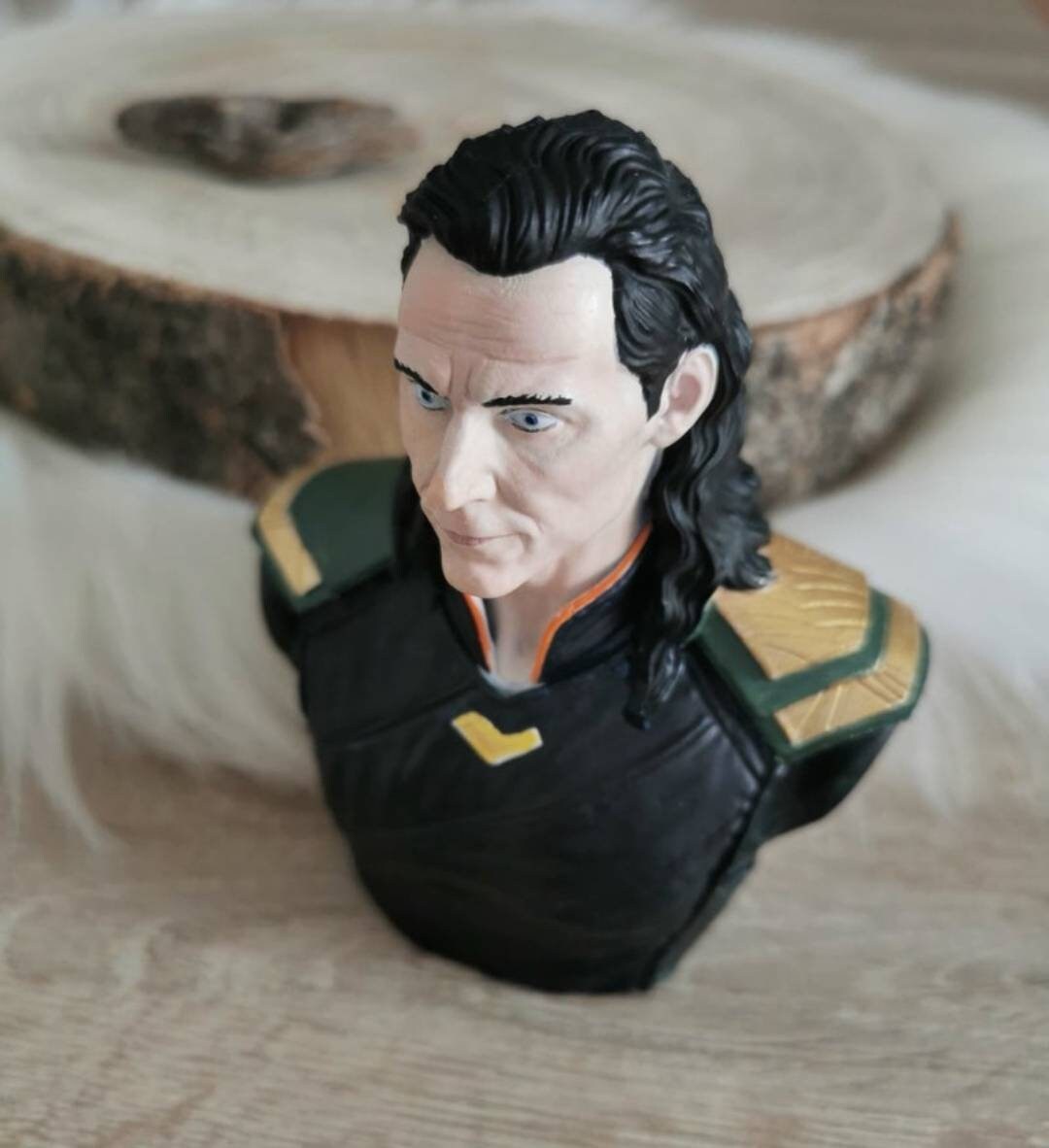 Loki Bust. Figure Loki Resin. 3d Loki Printing. Hand Painted - Etsy