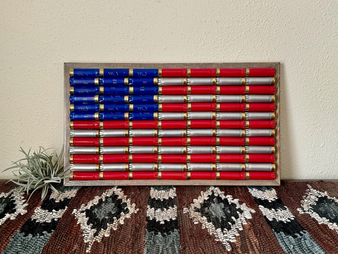 Shotgun Shell American Flag - Etsy