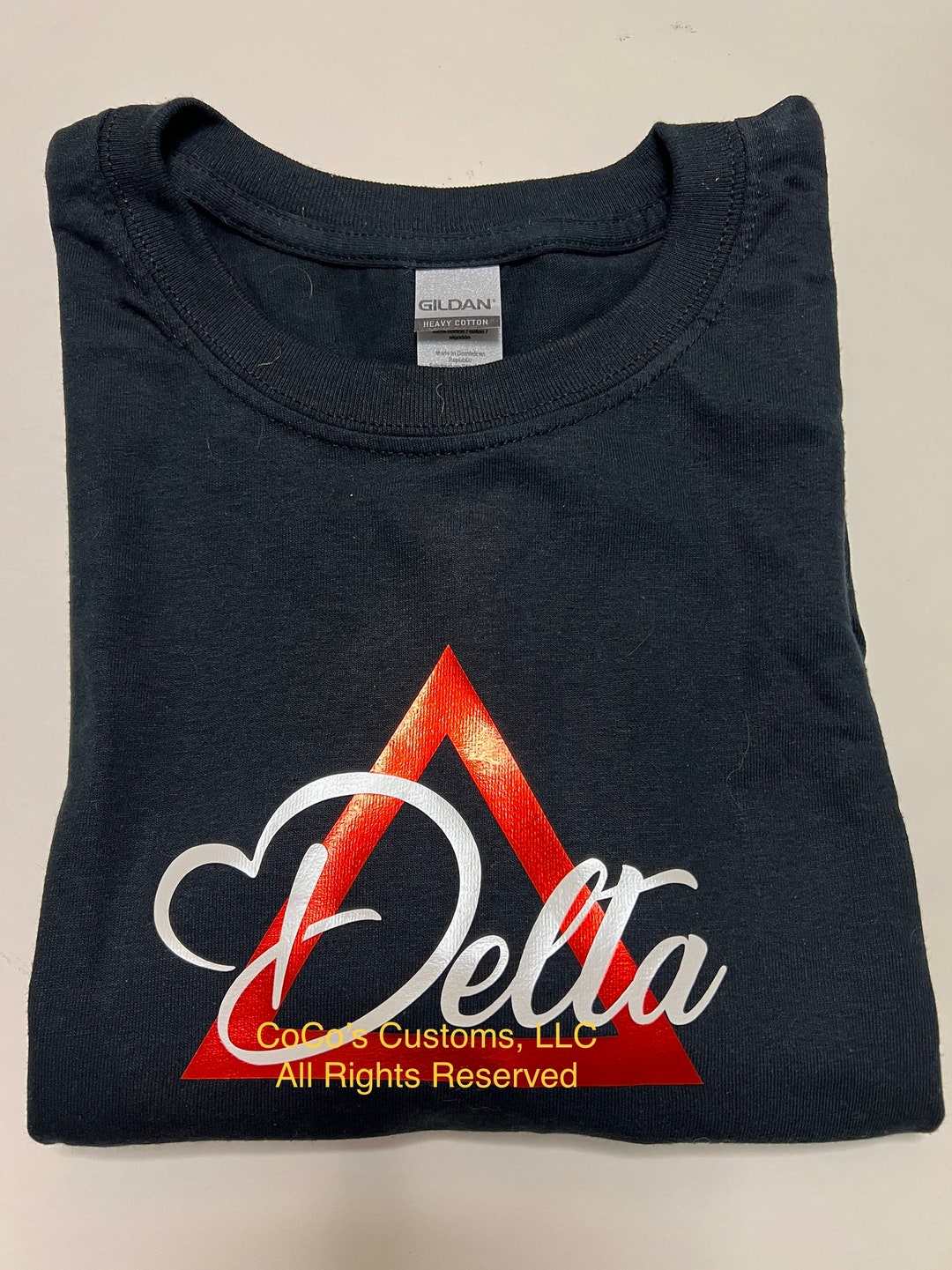 Heart Delta Triangle Long Sleeve Tee - Etsy
