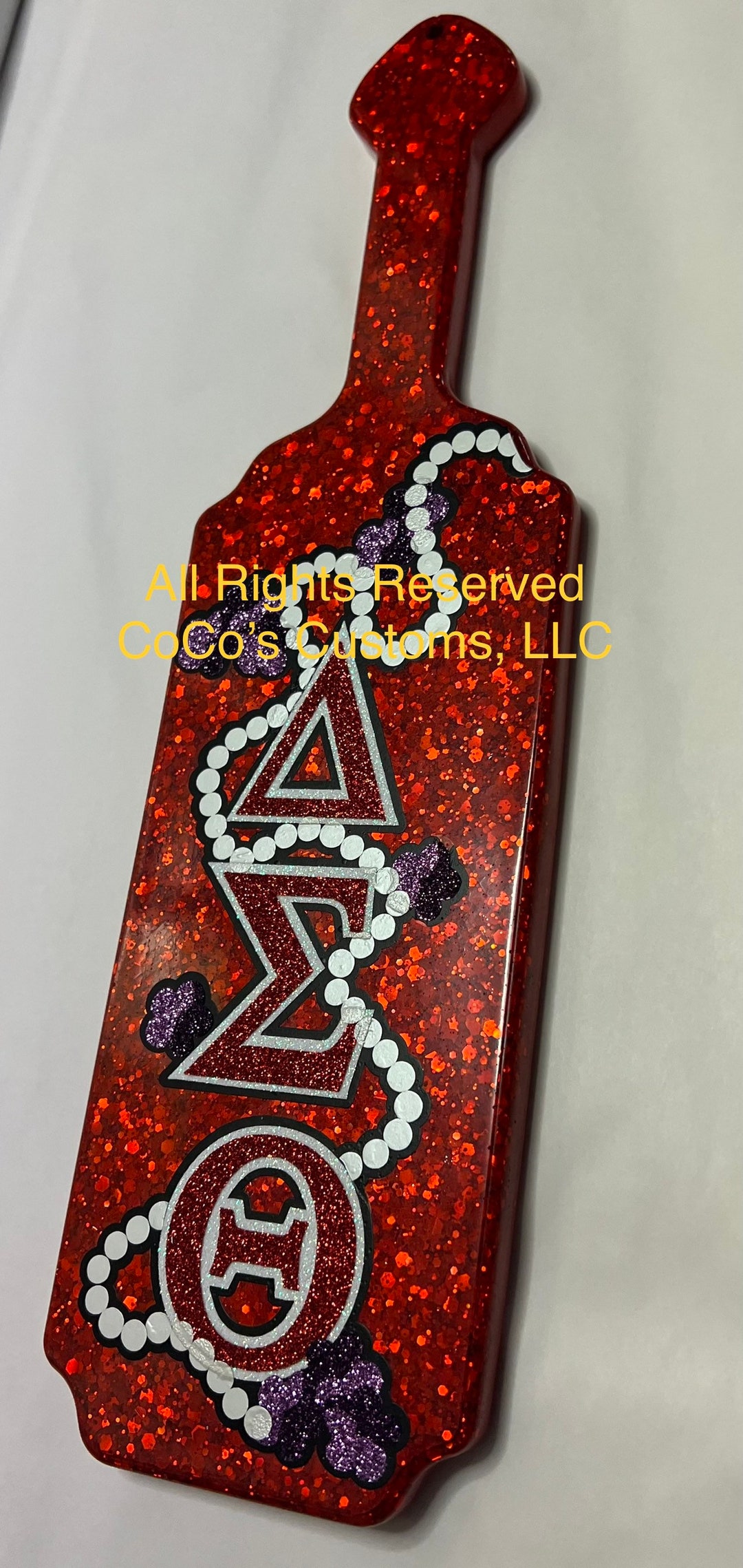 Delta Sigma Theta Glitter Paddle - Etsy