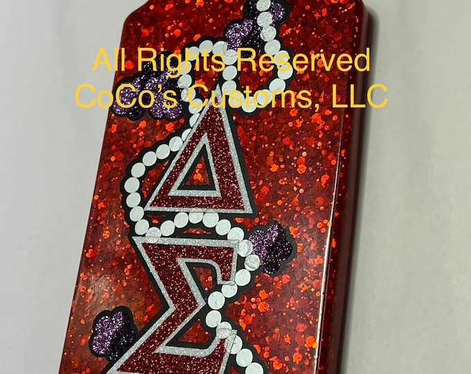 Delta Sigma Theta Glitter Paddle - Etsy