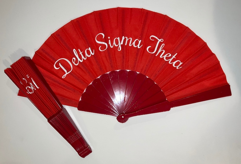 Delta Sigma Theta DST Folding Hand Fan - Etsy