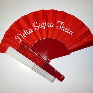 Delta Sigma Theta DST Folding Hand Fan - Etsy