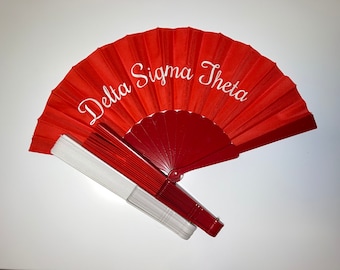 Delta Sigma Theta DST Popping Clacking Accordion Handheld Fans - Etsy