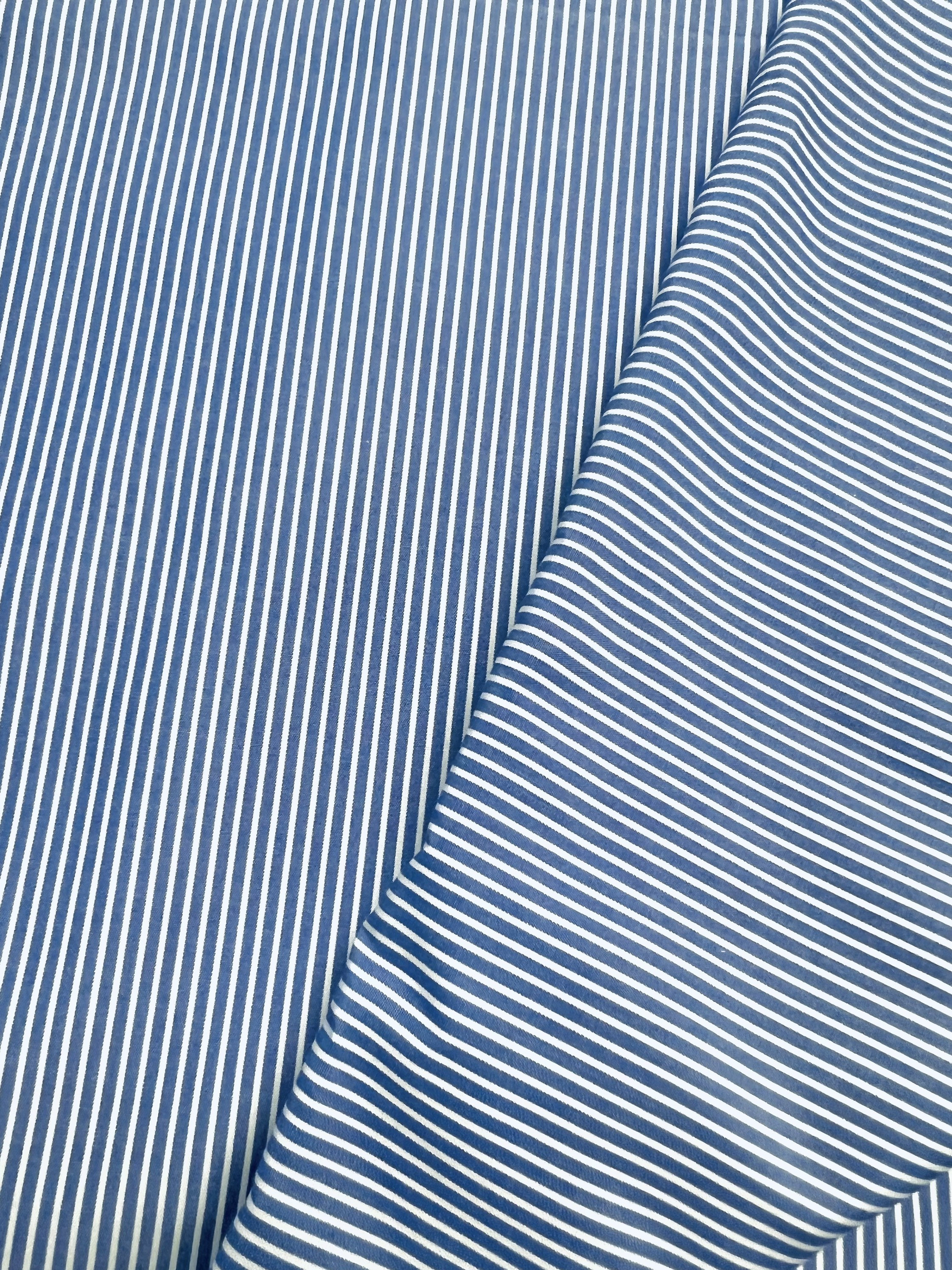 Blue Striped Fabric - Etsy