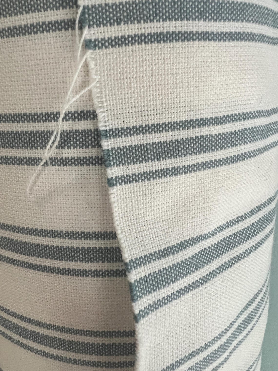 Blue Striped Sac Fabric, Striped Fabric - Etsy