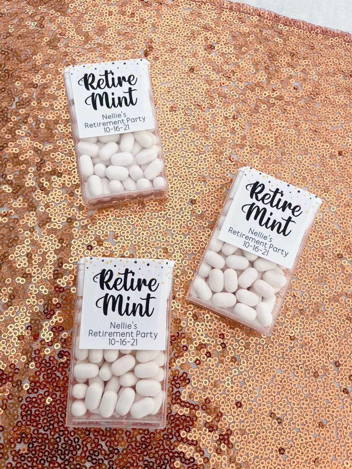 Retirement Party Favor Retiremint Labels Mint Label Favors - Etsy