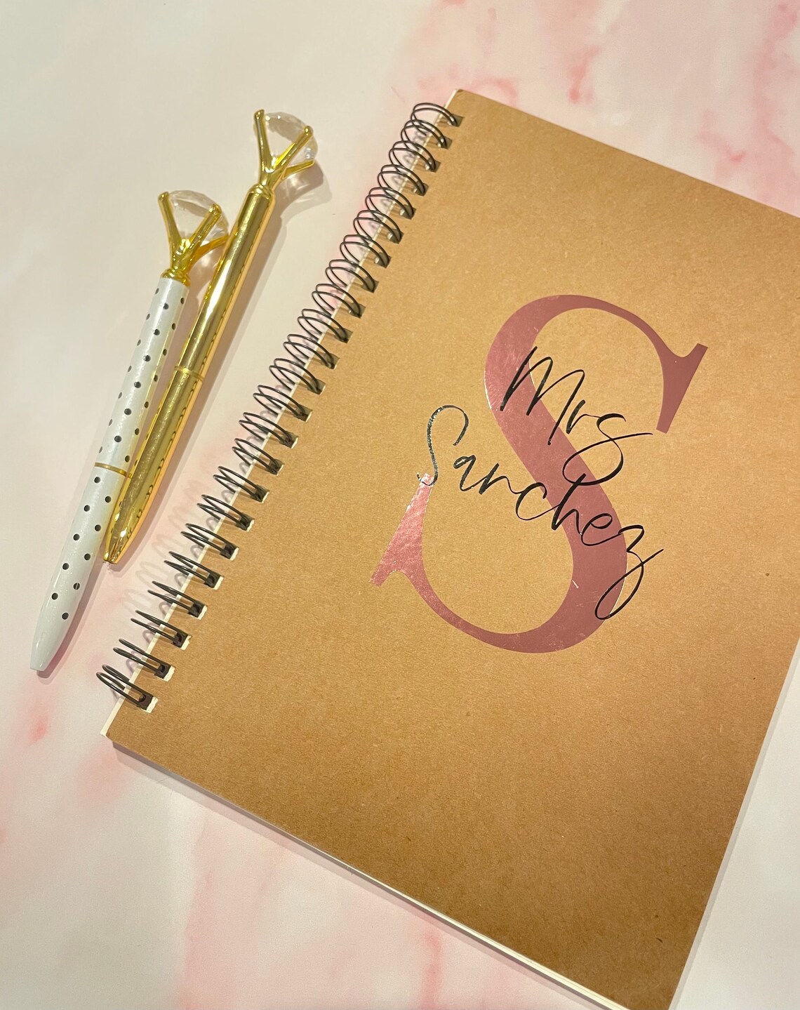 Personalized Bridal Notebook Wedding Planner Engagement - Etsy