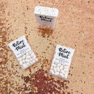 Retirement Party Favor, Retiremint Labels, Mint Label Favors ...